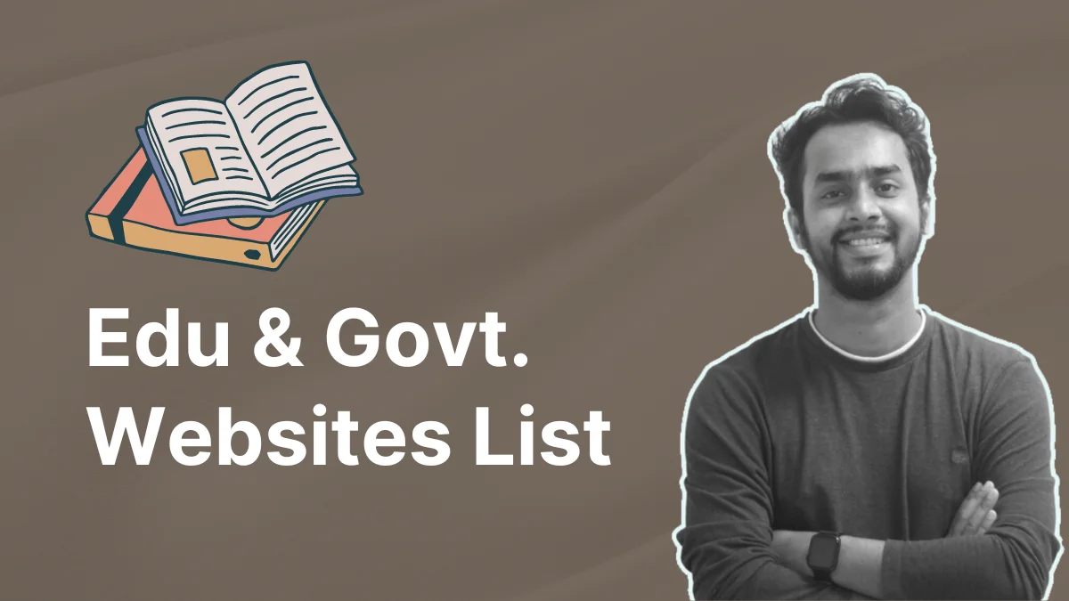 190+ Edu & Govt Websites List